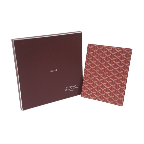 Goyard | Bags | Goyard Book Cover Notebook Accessory Herringbone Red ...